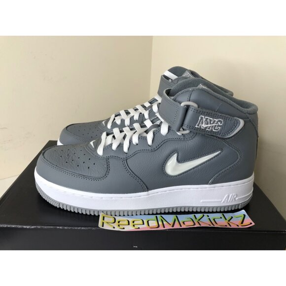 Nike | Shoes | Nike Air Force Mid Qs Jewel Nyc Cool Grey Mens Dh5622 01 ...